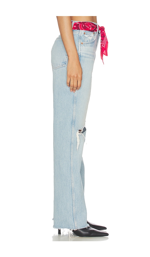 RE/DONE RE/DONE 90s High Rise Loose Wide Leg Jeans with Bandana Detail